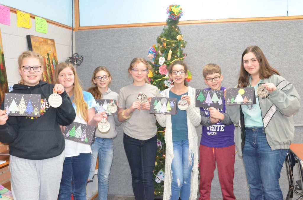 Seventh grade creates art – Cherokee Messenger & Republican